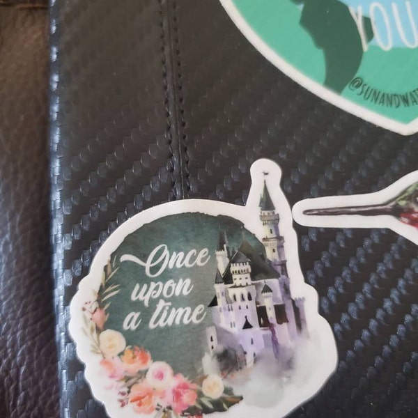 Once Upon A Time Vinyl Sticker, Bookish Castle Fairytale Waterproof ...