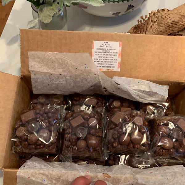 Birthday Brownie Box - Etsy