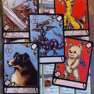 FFVIII Triple Triad Full Card Set - Etsy