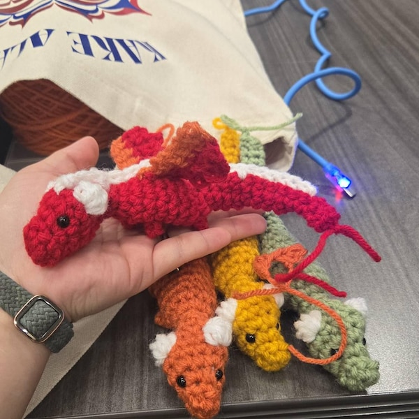 Crochet Tiny Dragon Pattern PDF Small Dragon - Etsy