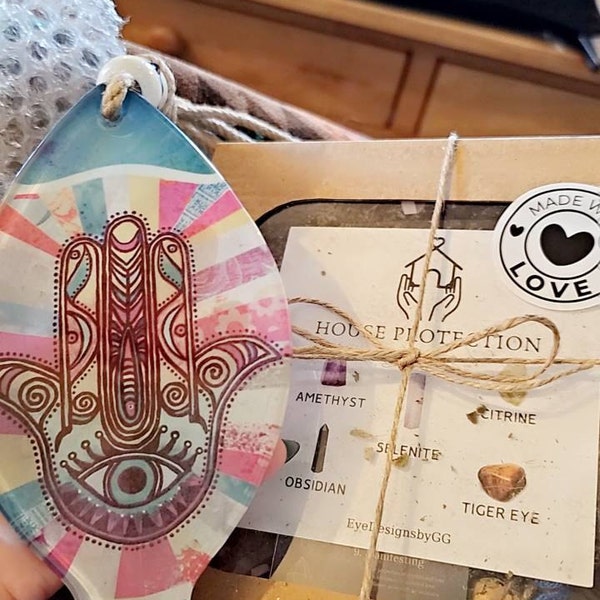 Evil Eye Wall Hanging, Silver Evil Eye Decor, Evil Eye Home, House ...