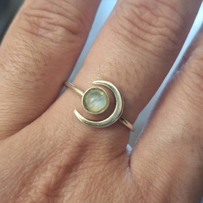 Moon Phases Septum Ring, Septum Piercing, Rose Gold Septum Ring 14g, Dainty Septum Jewelry, Tiny ...