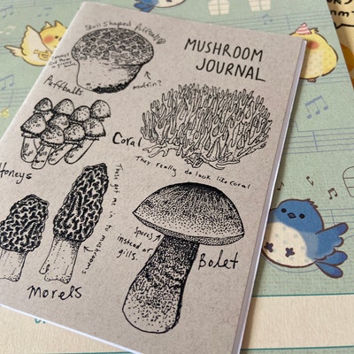 Mushroom Journal FORAGING Field Guide Notes for Edible Mushrooms Zine ...