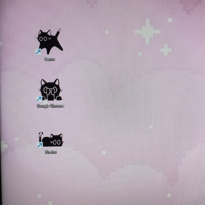 Cat Doodle Theme Computer Desktop Icon Folder Pack for Mac & Windows ...