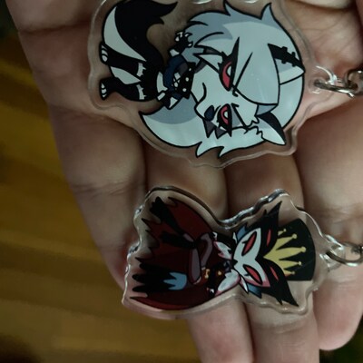 Blitzo Moxxie Millie Stolas Loona Boss Helluva Keychains Demon Cartoon ...