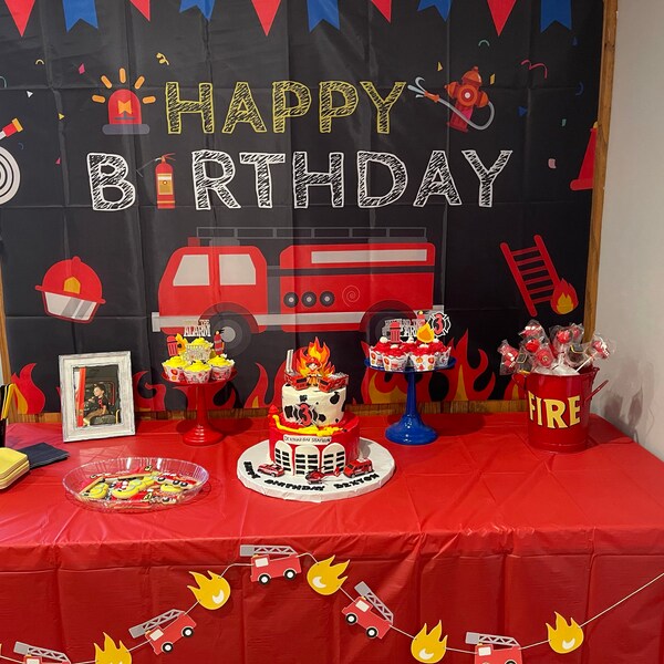 Fire Truck and Fireman Cake Pops - Etsy