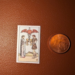 Mini Tarot Card Printable Set With Back Prints, Miniature Tarot Card ...