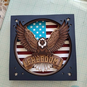 3d Bluebird Shadow Box Svg, 3d Layered Svg, 3d Svg, Svg Files for ...