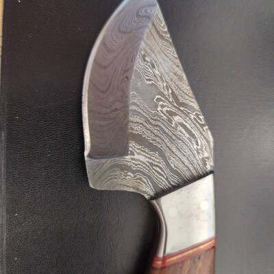 Damascus Kabar Knife With Sheath Custom Handmade Damascus Bowie Knife ...