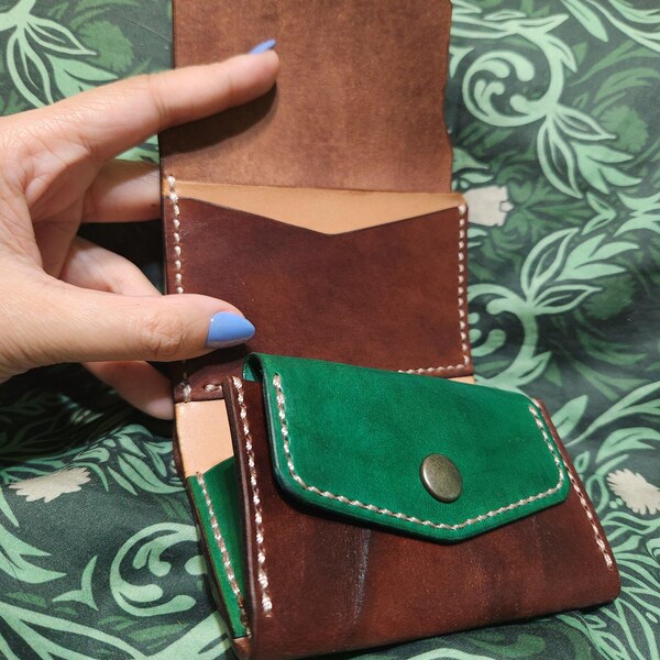 Minimalist Wallet- Hand Made in Japan With Shonan Leather - Natural - Etsy