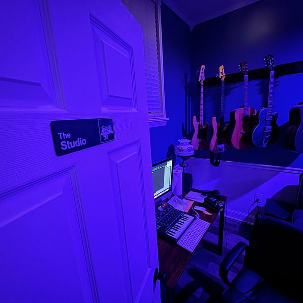 Music Studio Sign - Recording Studio - Producer Audio Engineer Plaque ...
