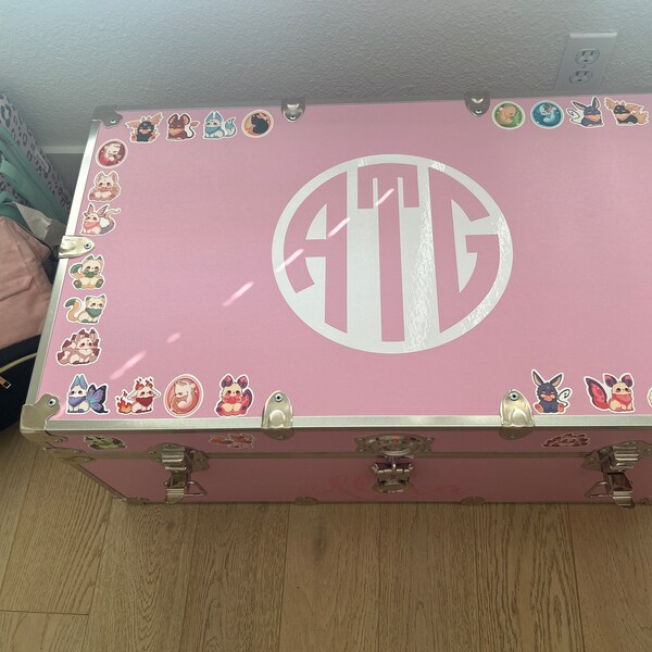 Custom Camp Trunk Vinyl Decal. Summer Camp Gear. Footlocker. Camp ...