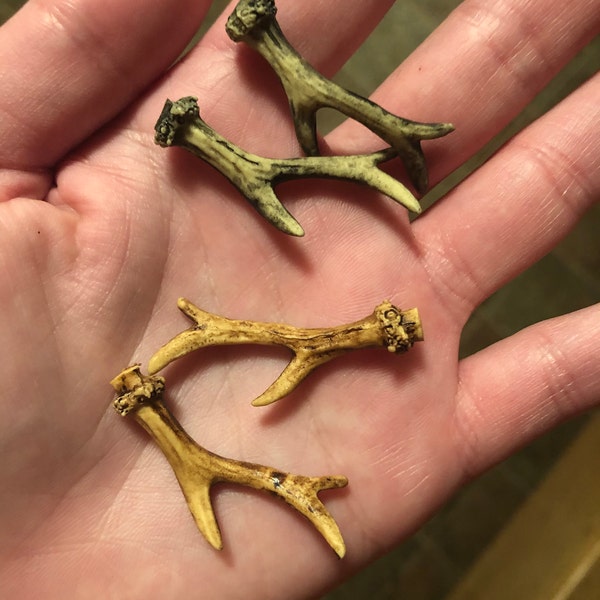 Miniature Deer Antlers - Miniature Antler for Dollhouse Museum ...