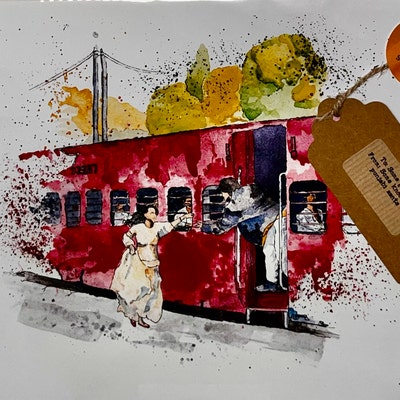 Bollywood 'dilwale Dulhania Le Jayenge' DDLJ Train Scene A3/A4/A5 PRINT ...