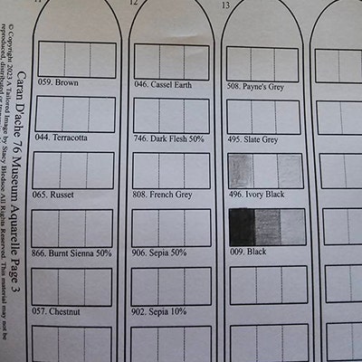 Kalour 300 Colored Pencil Swatch Chart - Etsy