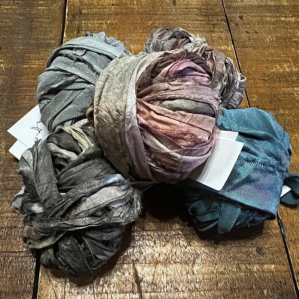 GRITTY Princess 9yd Recycled Silk Ribbon, HAT Ribbon, Artisan Ribbon ...