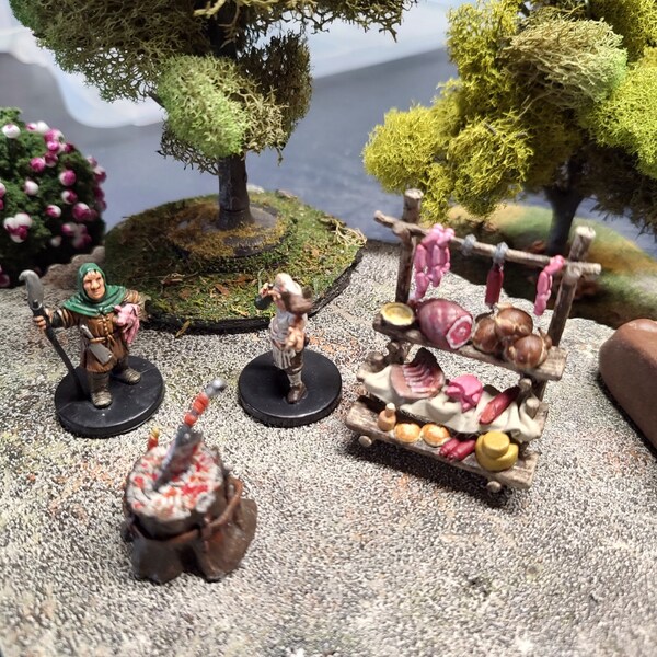 Butcher Props/meat Stand - Tabletop Terrain | Scatter Terrain ...