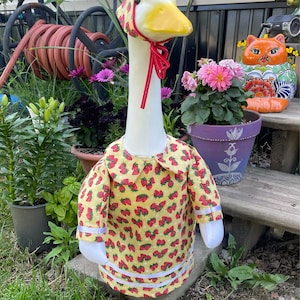 Goose Clothes Pattern for SHIRT DRESS & Poseable Wings - Etsy