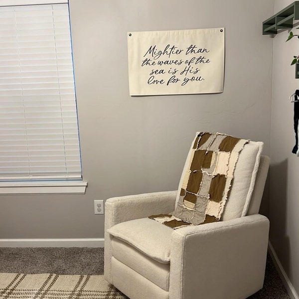 Mightier Than the Waves of the Sea is His Love for You | Canvas Banner ...