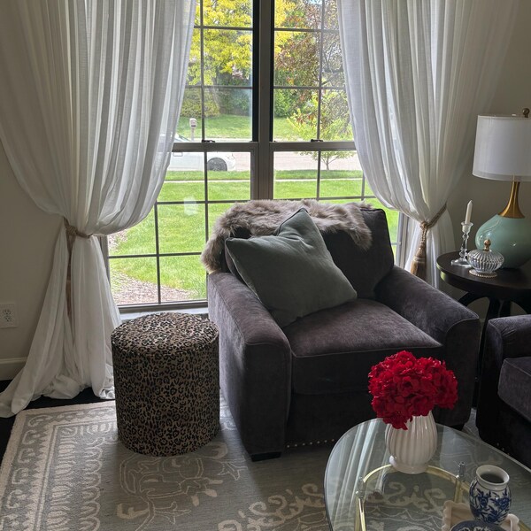 Anna Spiro Tattie // Multi With Butterfly Flange Pillow | Plaid Print ...