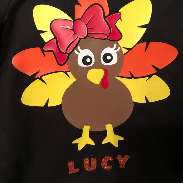 Girl Turkey Svg, Thanksgiving Svg Dxf Eps Png, Fall Cut Files, Girls ...