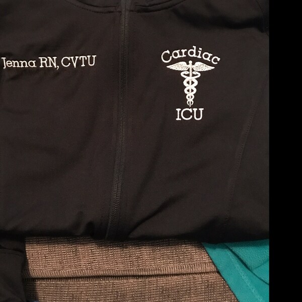 Emergency Department Nurse Stretch Sportwick Jacket With Caduceus-rn ...
