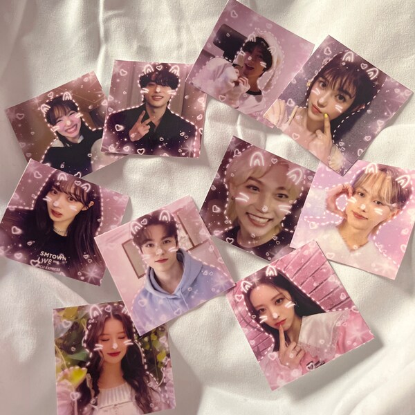 Aespa Sticker Kpop Stickers Waterproof Stickers Pink Kpop Stickers ...