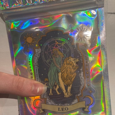 The Cheese Fries Tarot Card Holographic Sticker, Fries Tarot Card ...