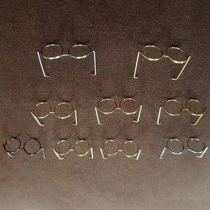Gold Toy Glasses Mini Spectacles for Dolls or Santas Choice of Sizes ...