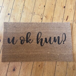 Welcome to Our Happy Home Cute Heart Doormat Housewarming | Etsy