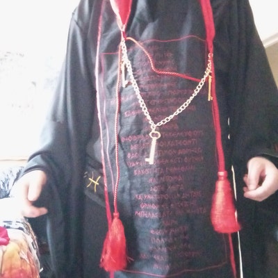 Black Tau Hooded Robe Robe of a Neophyte Robe of the Crone - Etsy