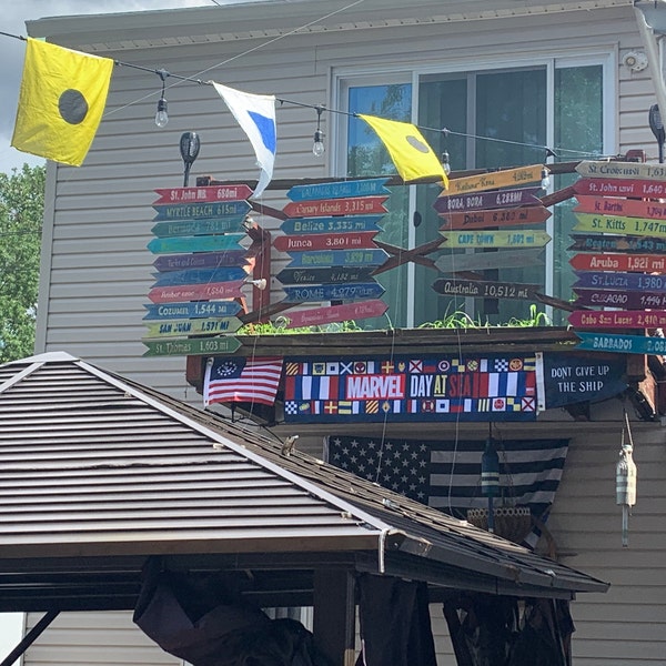 Commodore Perry Burgee: Don't Give up the Ship - Unique Navy Boat Flag ...