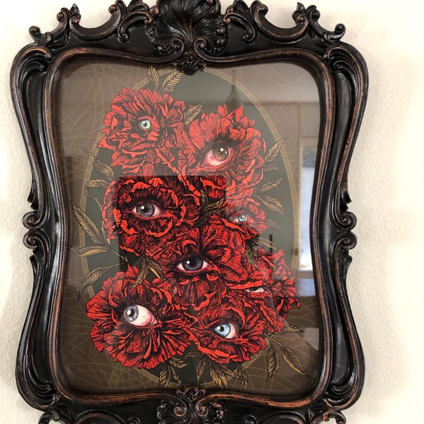 All Seeing Florals, Fantasy Cottagecore, Creepy Bouquet, Creepy ...