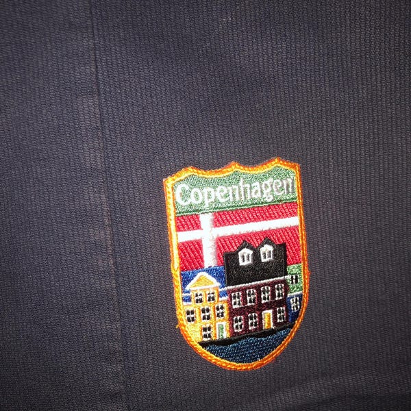 Copenhagen Denmark Patch (3 Inch) Iron or Sew-on Badge Travel Europe ...