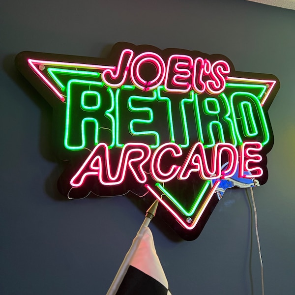 Custom Neon Signs - Retro Arcade Neon Signs - Etsy