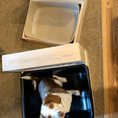 Large Hop Box: Rabbit Bunny Hay Feeder and Litter Pan Combo, Sifting ...