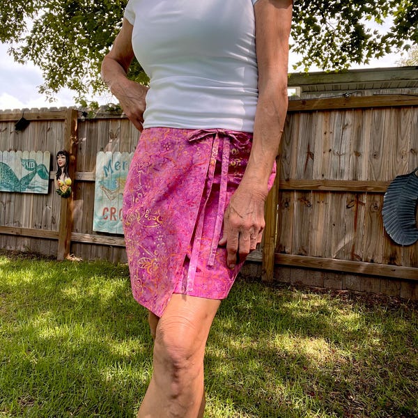 Womens Wrap Skirt Sewing Pattern|7sizes 4-16 |mini Skirt Pattern|pdf ...