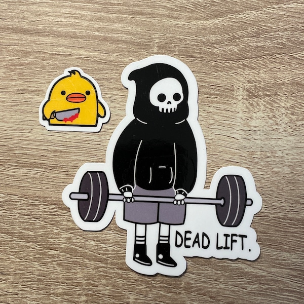Dead Lift Sticker, Funny Vinyl Sticker, PREMIUM Quality, Laminated ...