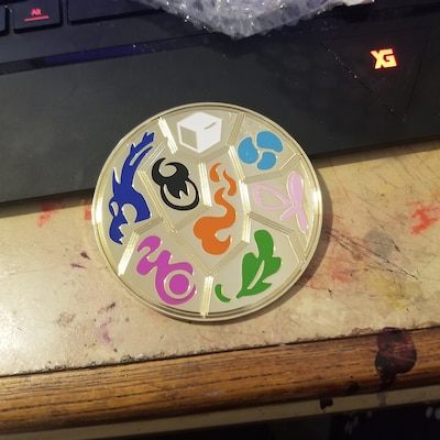 Galar Pokemon Sword and Shield Gym Badge in Gold and Silver - Etsy