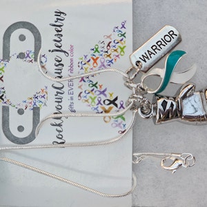 Previvor Serenity Prayer Keychain Pink and Teal Ribbon Charm - Etsy