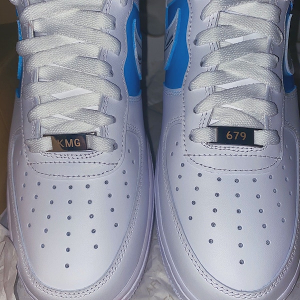 AF1 Lace Tags and Tips Pack,sliver Custom Personalized Laser Engraved ...