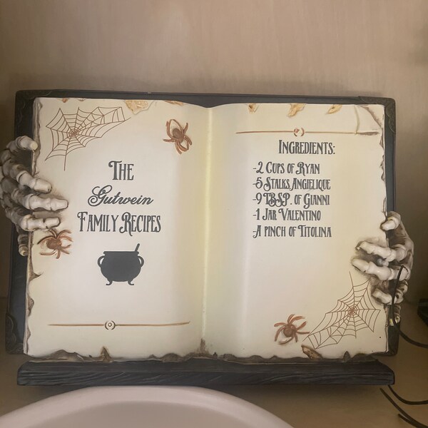 Spooktacular Spell Personalized Resin Spellbook, Personalized Halloween ...