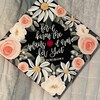 Customizable Floral Grad Cap Decoration Self-adhesive Daisies and Rose ...