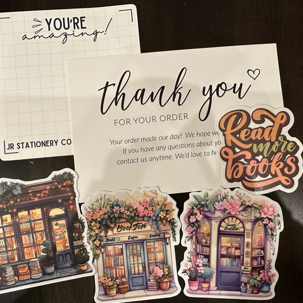 Fall Bookshop Sticker, Bookshelf Sticker, Autumn Bookstore Sticker ...