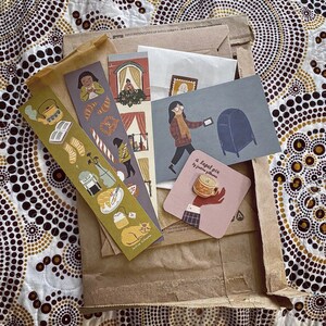 Cozy Bookmark Set Cozy Bookmarks, Cozy Stationery, Book Lovers Gifts ...