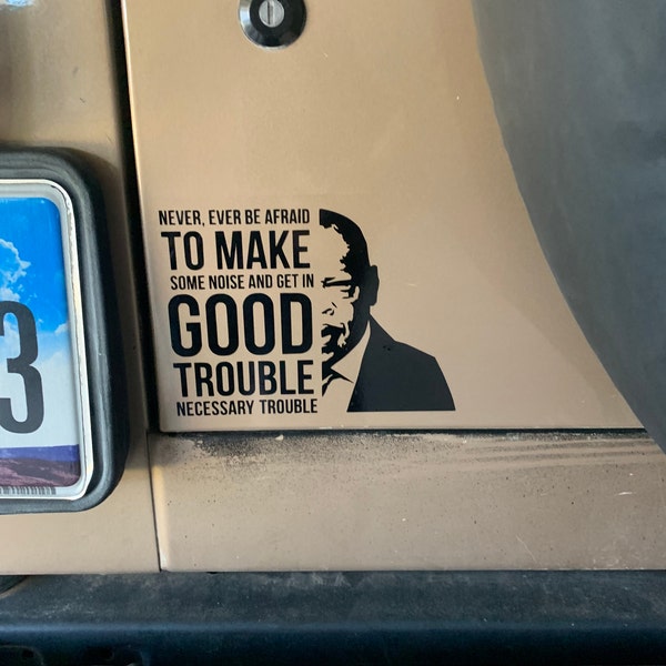 John Lewis Decal, Good Trouble Decal, Civil Rights Decal - Etsy