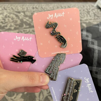 Hallows Enamel Pin Set Magic Enamel Pin Wizard Pin Book - Etsy