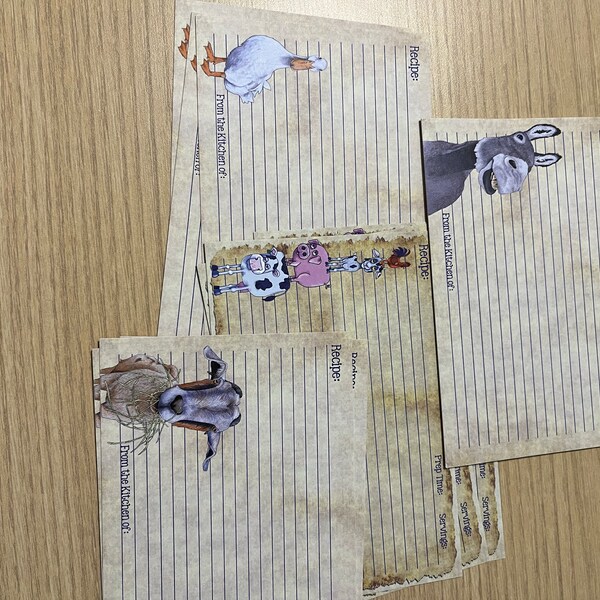 Cute Donkey Thank You Note Card Set Appreciation Cards Thank You Card ...