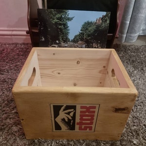 Record Storage Box 7 Inch Vinyl Singles Vintage Style Case. HARDROCK ...