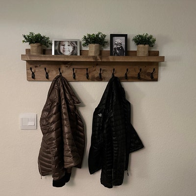 Coat Rack With Shelf the Ed Key Holder Entryway Organizer Towel Rack ...